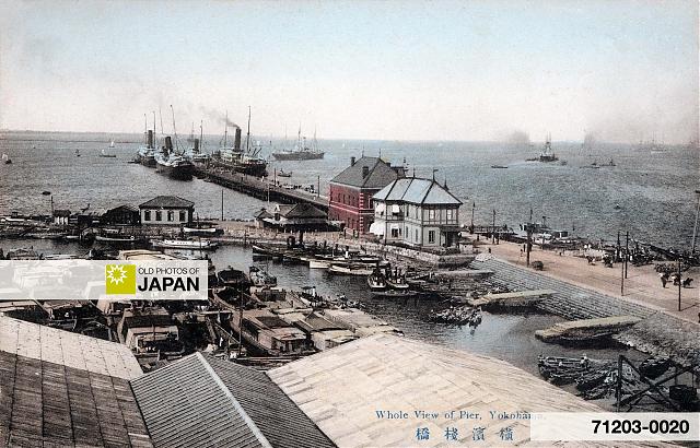 Moji 1890s • Human Conveyor Belt (2) | OLD PHOTOS of JAPAN