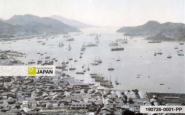 Moji 1890s • Human Conveyor Belt (2) | OLD PHOTOS of JAPAN