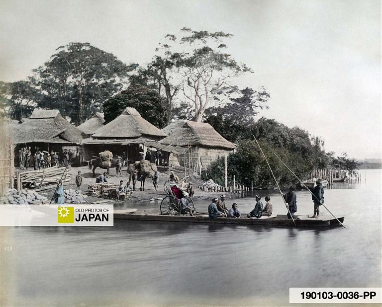 Kawasaki 1870s • Crossing Japan's 'Raging Rivers' | OLD PHOTOS of JAPAN