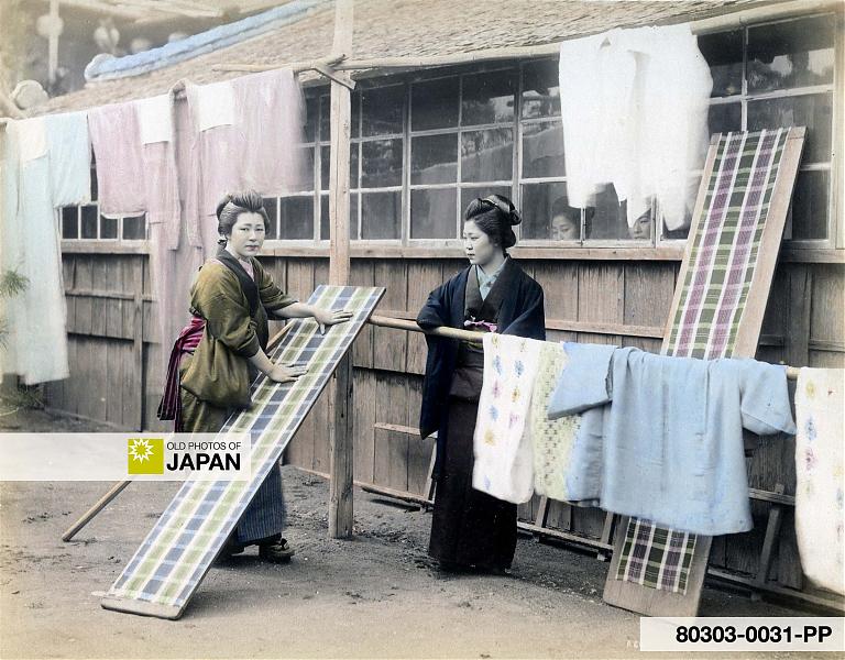 1900s • How do you Wash a Kimono? | OLD PHOTOS of JAPAN