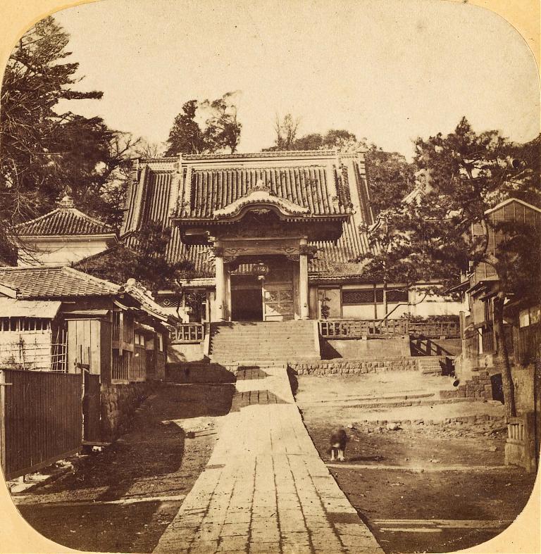 1863 Tokyo • Ruins of the American Legation | OLD PHOTOS of JAPAN