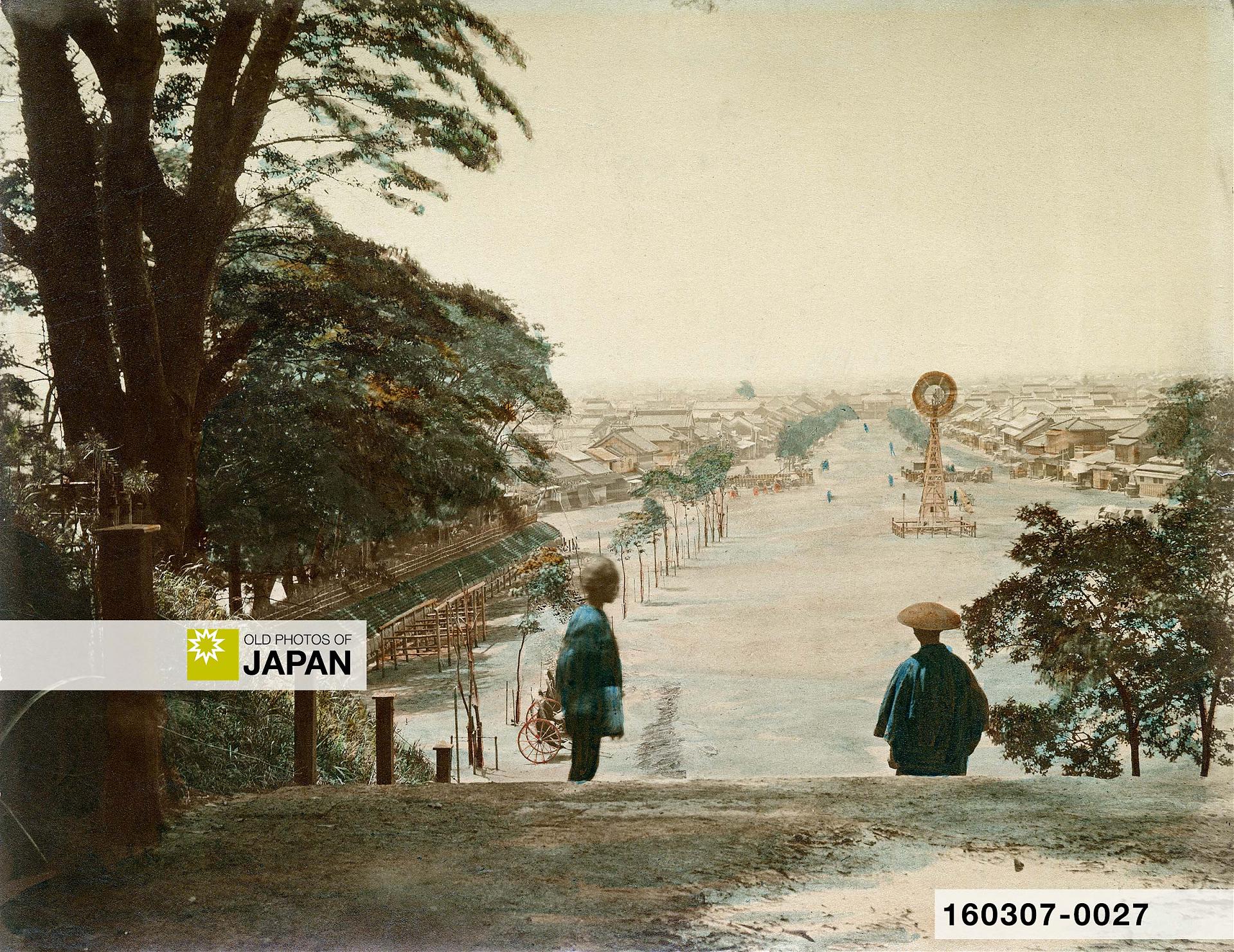 Tokyo 1870s • Windmill at Ueno-Hirokoji | OLD PHOTOS of JAPAN