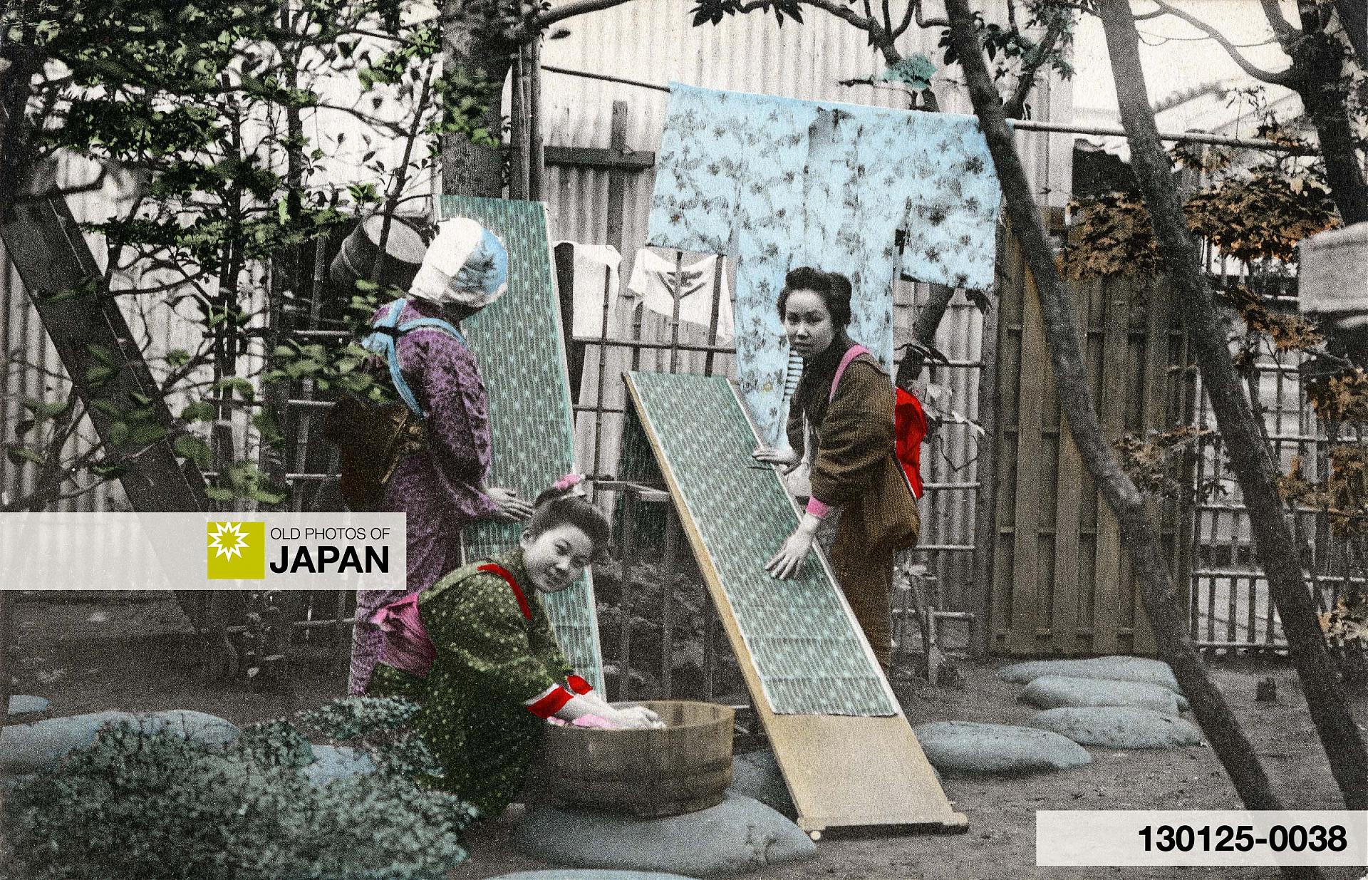 1900s • How do you Wash a Kimono? | OLD PHOTOS of JAPAN